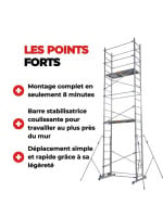 Échafaudage pas cher CLIC CLAC avec une largeur de 60mm | Genries